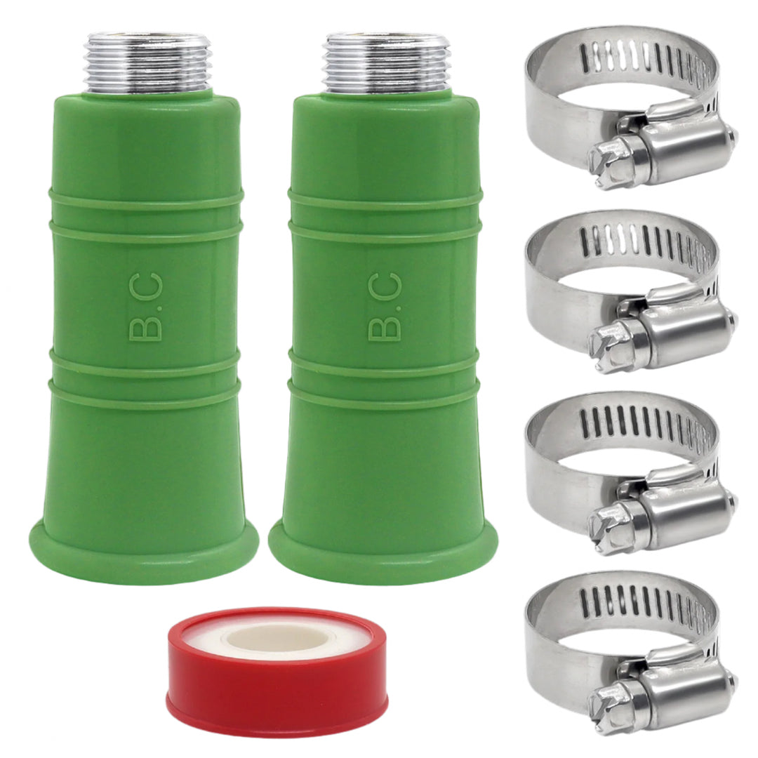 2-Pack Silicone Hose Adapter with Stainless Steel Clamp, Highly Flexib ...